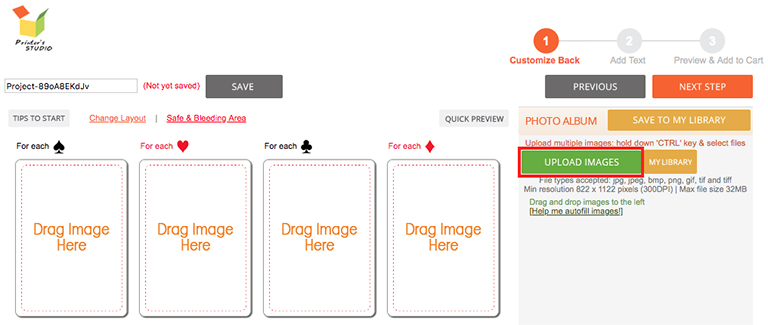 Make your own Custom Back Playing Cards - Tutorials